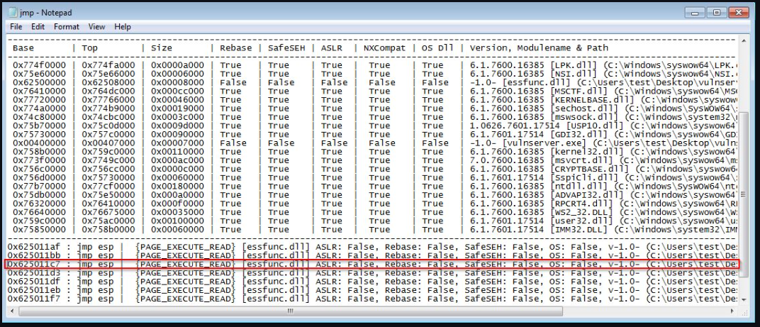 Exploitation Du Vanilla Buffer Overflow Dans Vulnserver Commande Trun